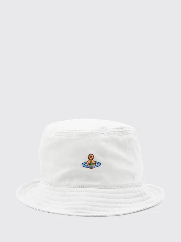 VIVIENNE WESTWOOD Embroidered Bucket Hat - Pearl