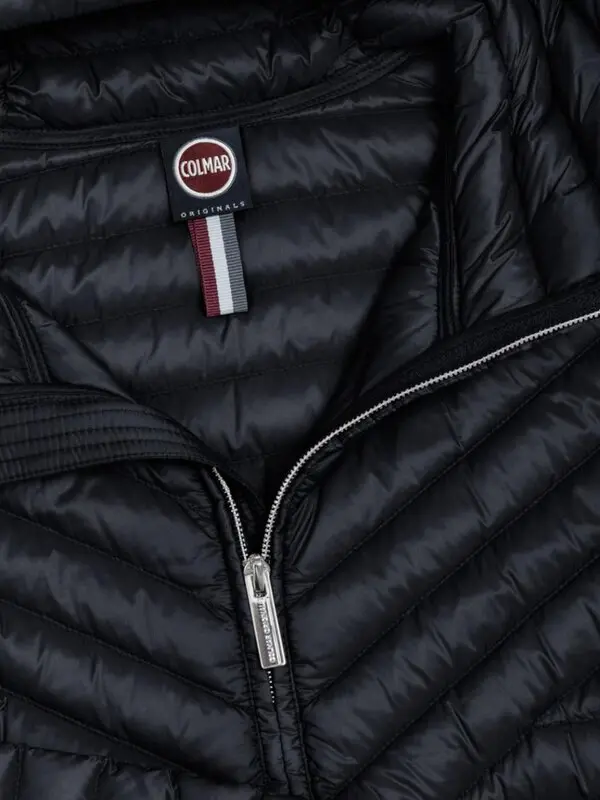 COLMAR Padded Nylon Hooded Down Jacket - Black