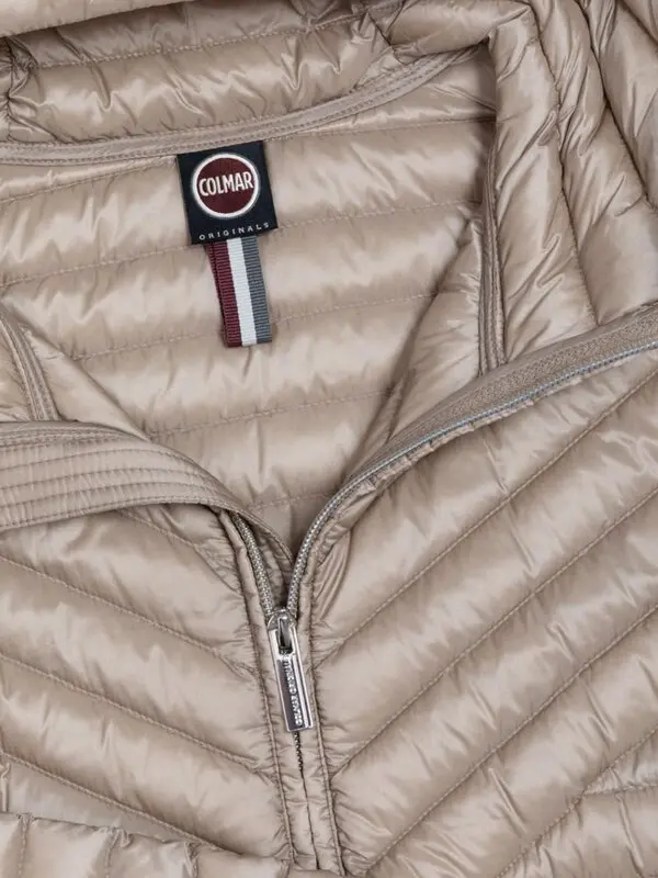 COLMAR Padded Nylon Hooded Down Jacket - Ice