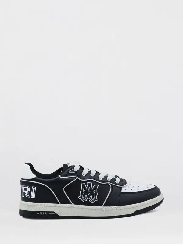 Amiri Newport Leather Sneakers - Black