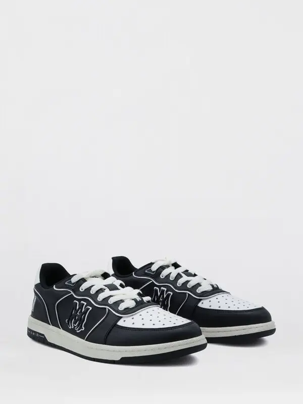 Amiri Newport Leather Sneakers - Black
