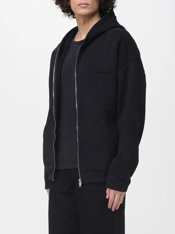 AUTRY Full Zip Sweatshirt - Black
