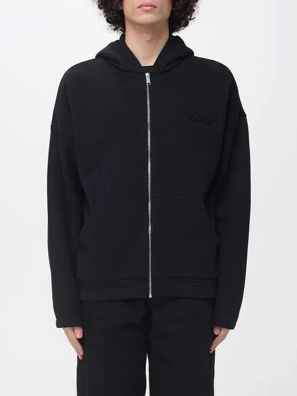 AUTRY Full Zip Sweatshirt - Black