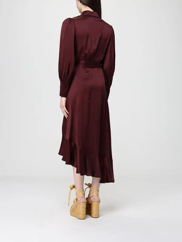 Zimmermann Wrap Dress With Ruffled Hem