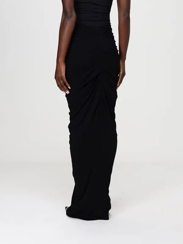 ENTIRE STUDIOS Draped Jersey Maxi Skirt - Black