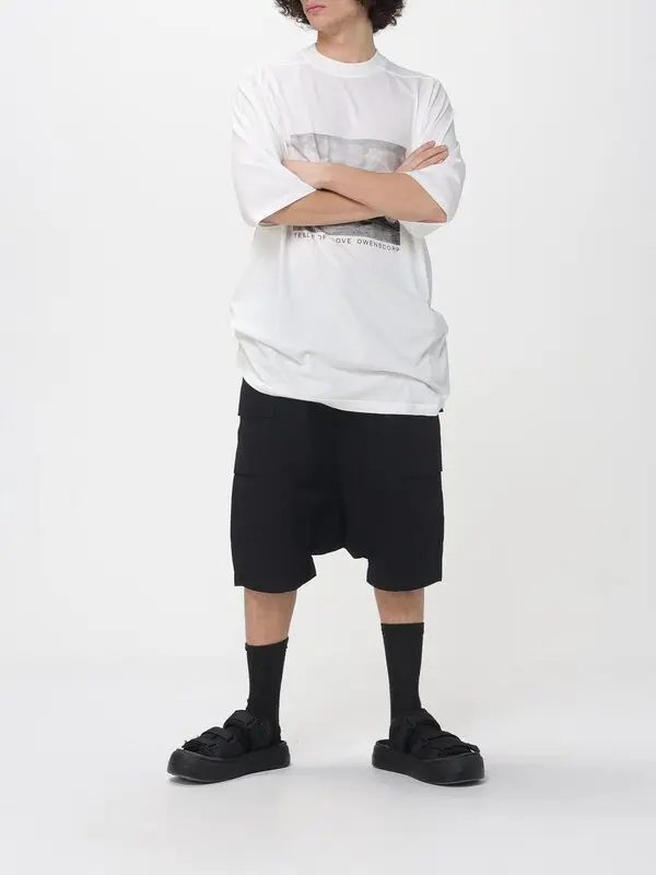Rick Owens Printed Cotton Oversized T-shirt