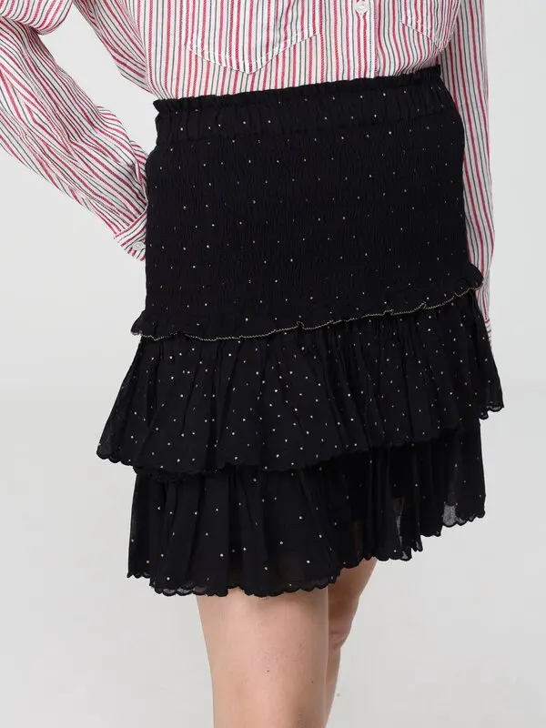 Isabel Marant Étoile Tiered Ruffle Skirt - Black