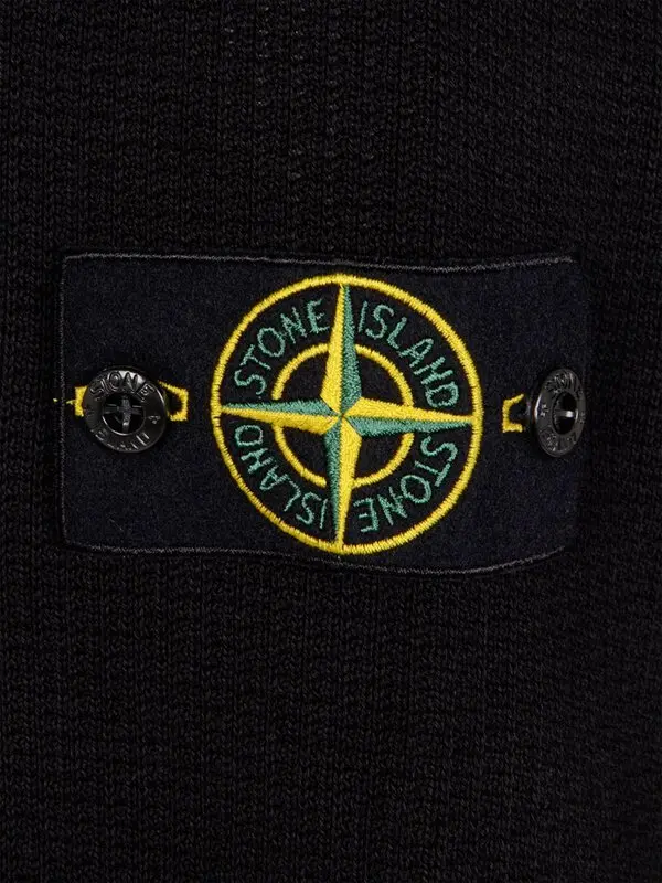 Stone Island Cotton Crew Neck Jumper - Black