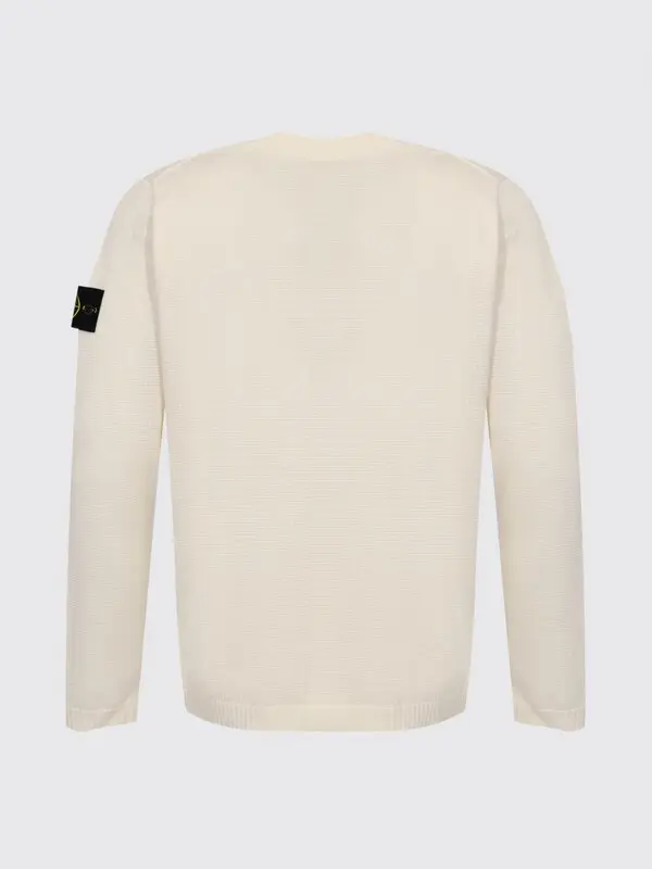 Stone Island Cotton Crew Neck Jumper - White
