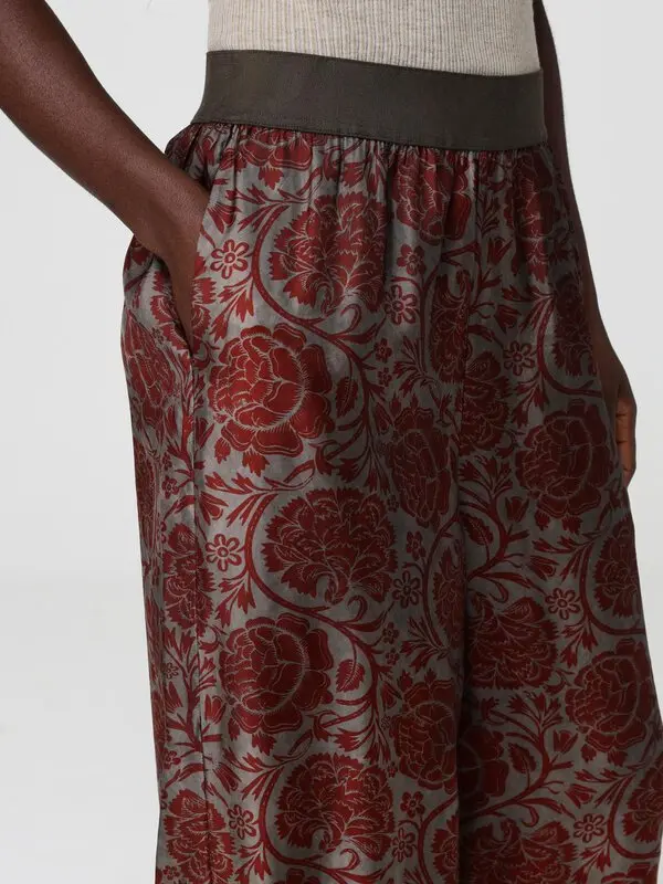 UMA WANG Printed Viscose Blend Palazzo Trousers - Grey