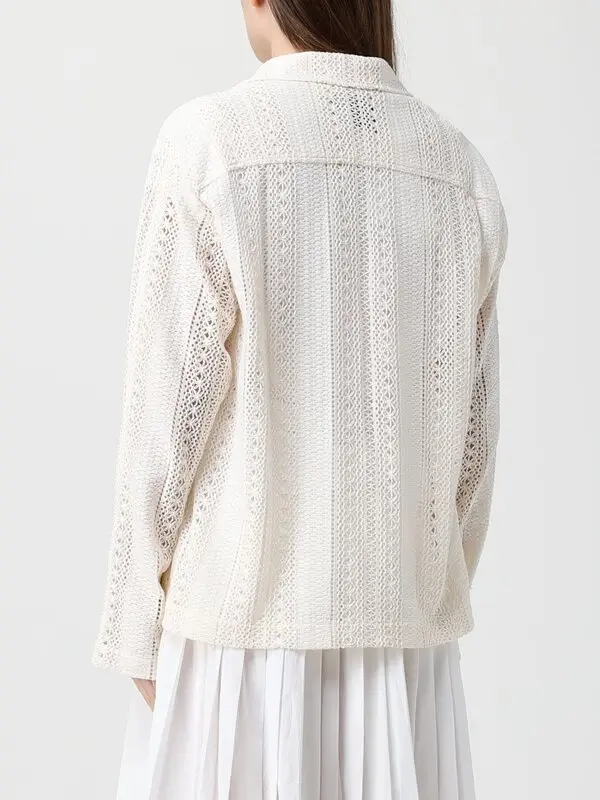 LOW CLASSIC Cotton Lace Light Jacket - Ivory
