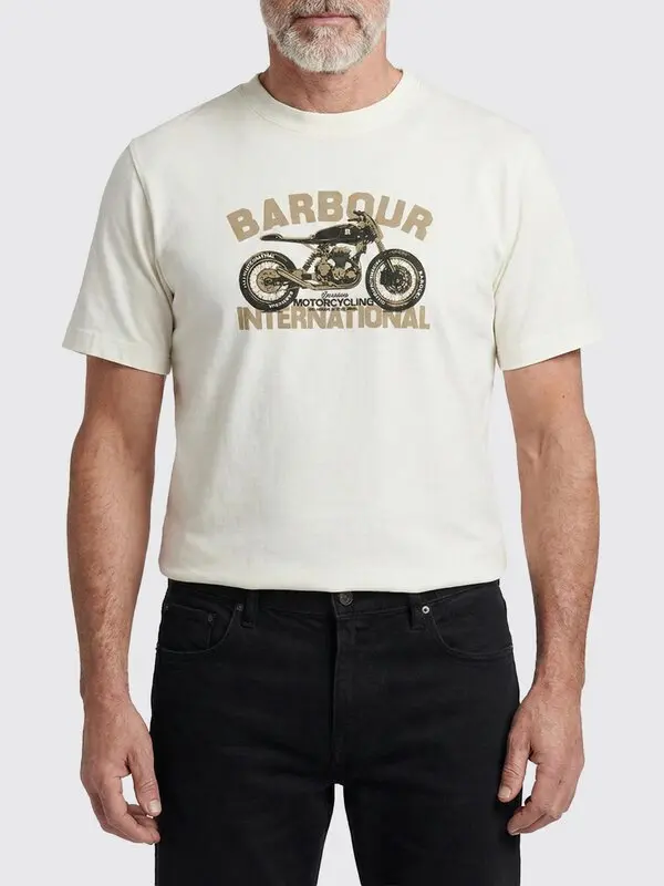BARBOUR INTERNATIONAL Barbour Printed Cotton T-shirt - White