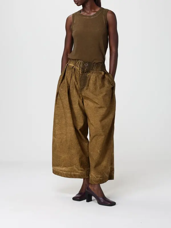 UMA WANG Wide Leg Tailored Pants - Yellow