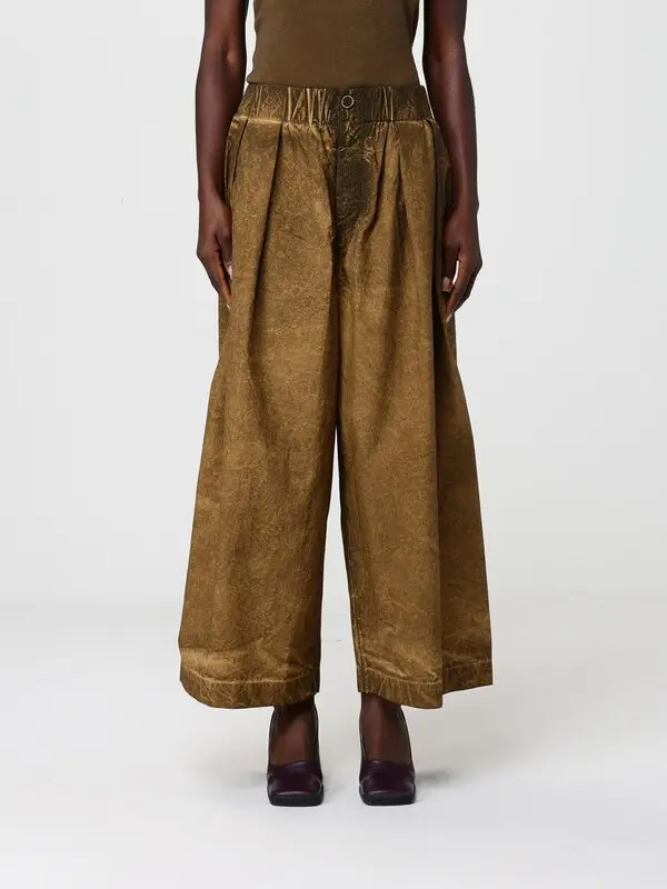 UMA WANG Poetic Culotte Wide Leg Trousers - Yellow
