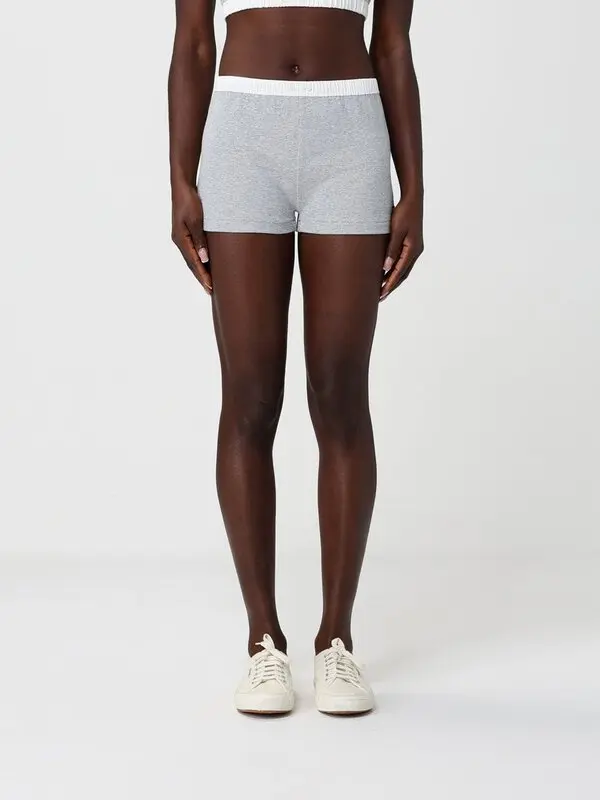 ENTIRE STUDIOS Ribbed Knit Shorts - Grey