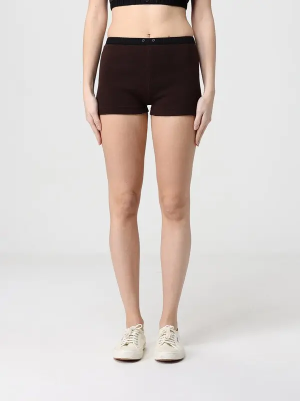 ENTIRE STUDIOS Knit Culotte Shorts - Red