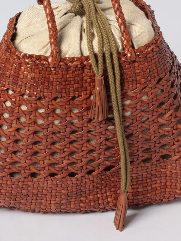 Dragon Diffusion Santa Cano Woven Leather Bag - Sand