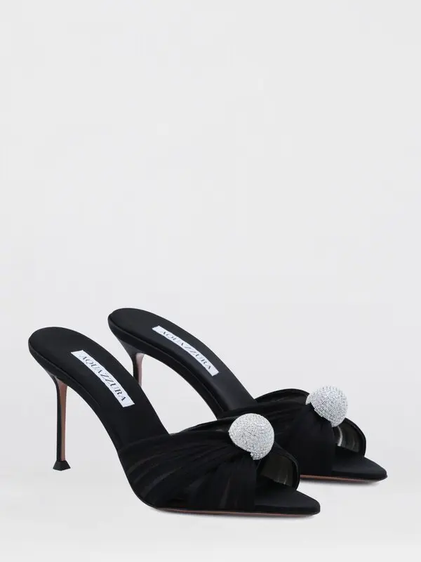 AQUAZZURA Embellished Heeled Mules