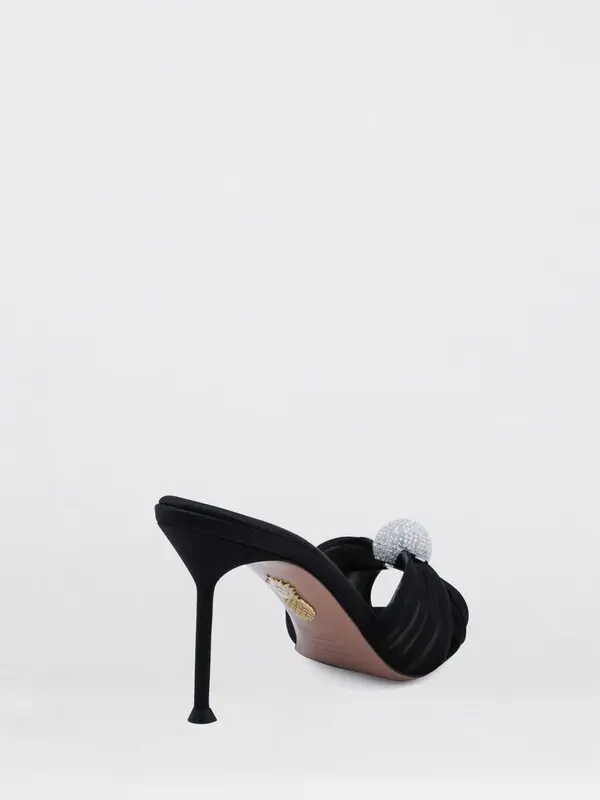 AQUAZZURA Embellished Heeled Mules