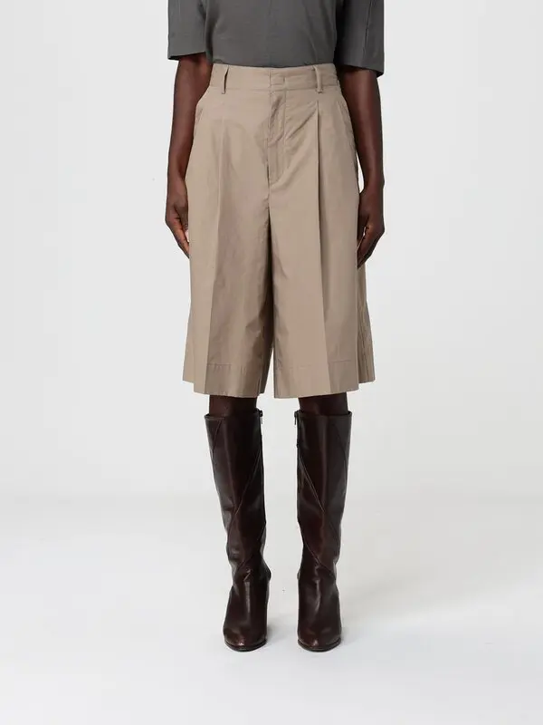 Soeur Pleated Knee-length Shorts - Sand