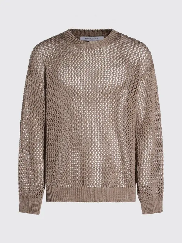 Maison Kitsuné Cotton Knit Top - Beige
