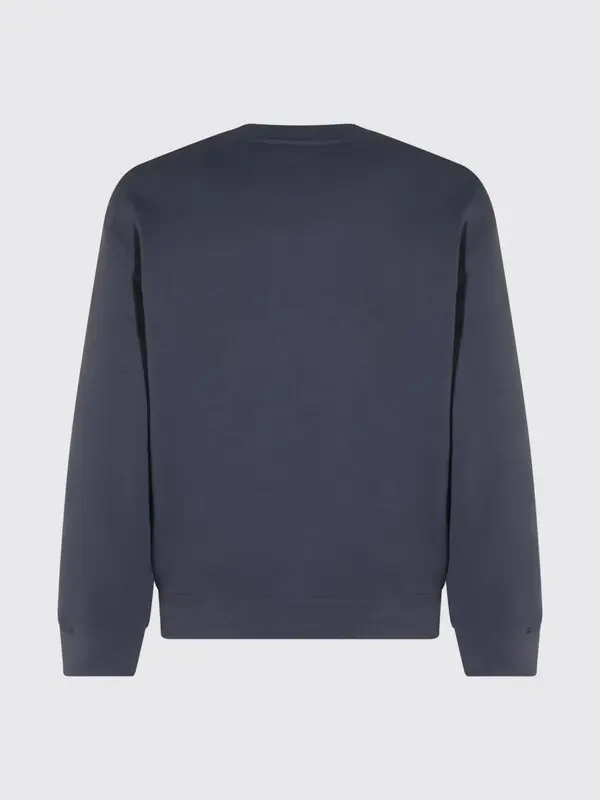 Maison Kitsuné Crewneck Sweatshirt With Embroidered Logo - Blue