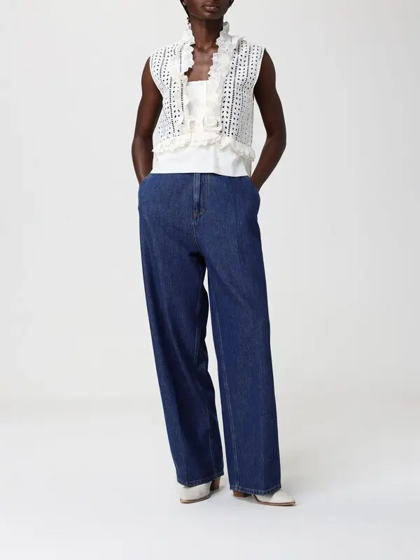 Alberta Ferretti Wide Leg Palazzo Jeans