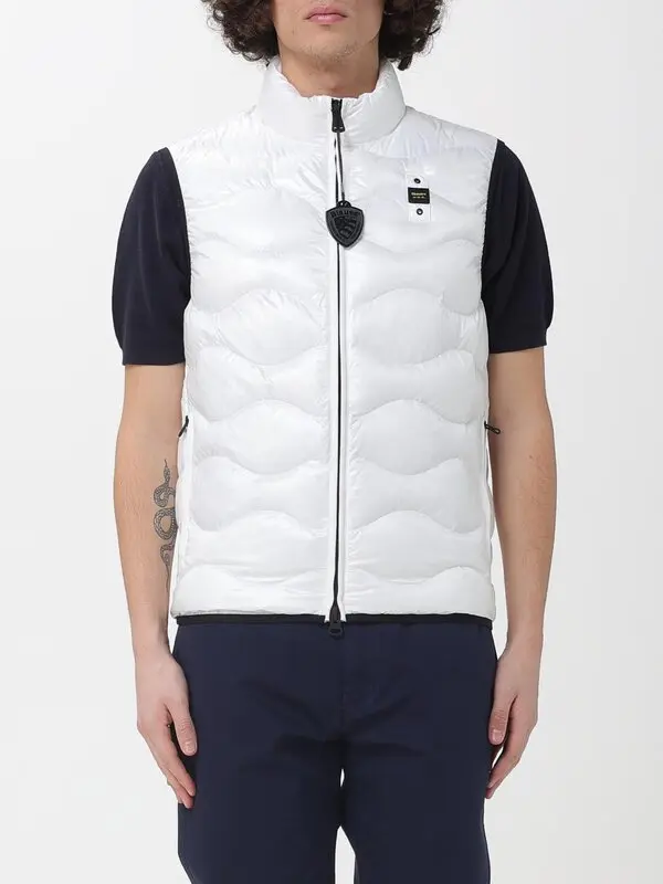 BLAUER. Padded Nylon Vest - White 1