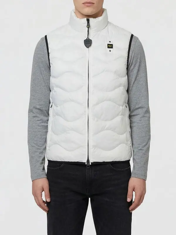 BLAUER. Padded Nylon Vest - White