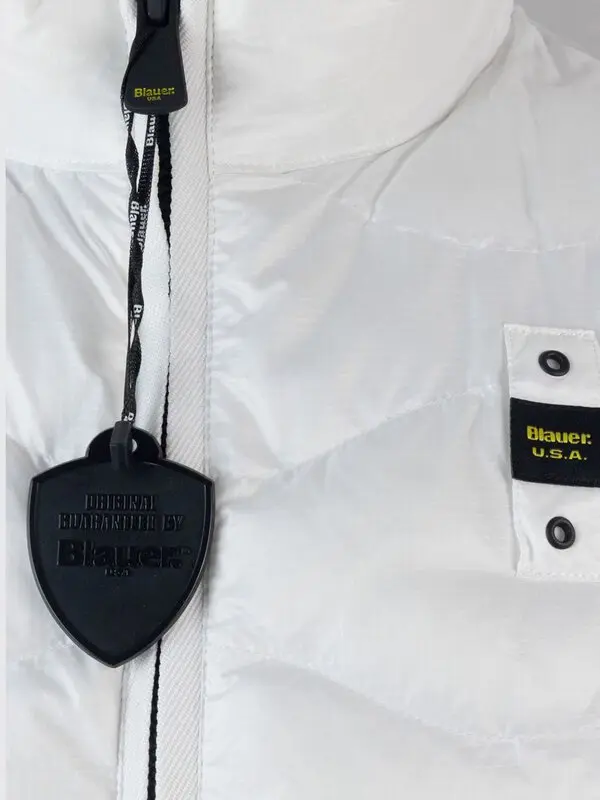 BLAUER. Padded Nylon Vest - White