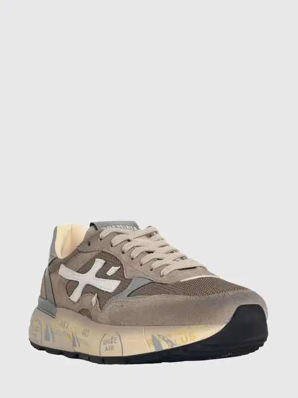 Premiata Mick Suede And Nylon Sneakers - Brown