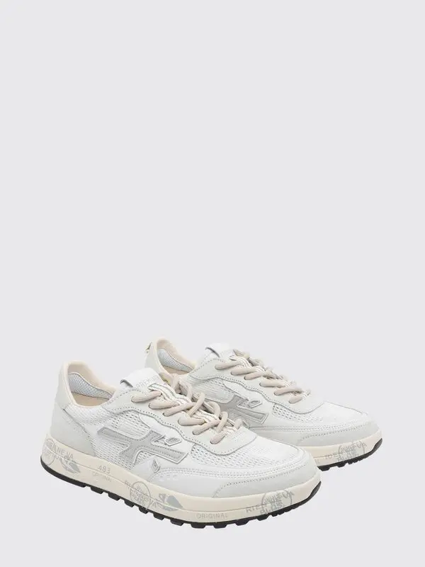 Premiata Nous Perforated Suede Lace-up Sneakers