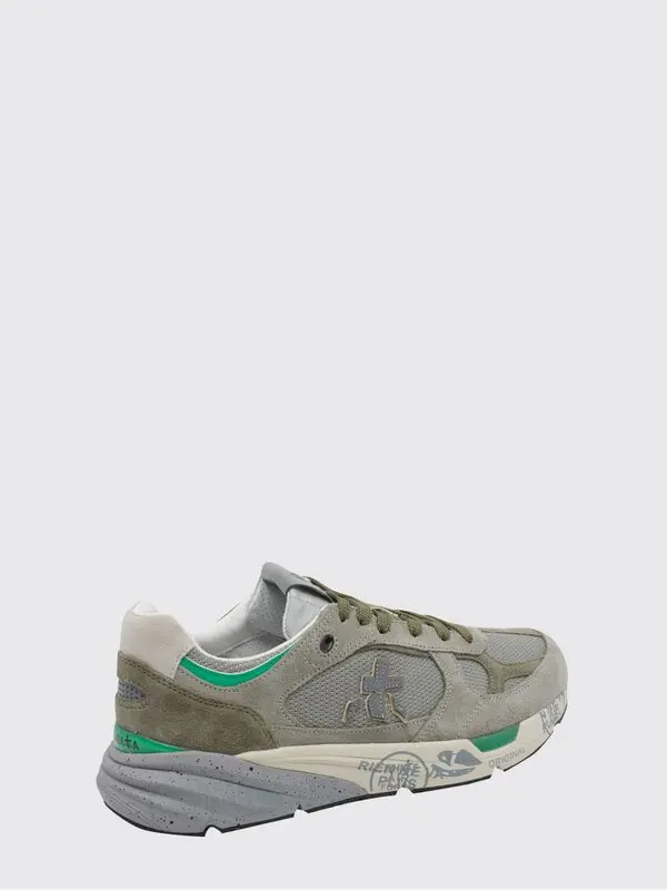 Premiata Mase Suede And Mesh Sneakers