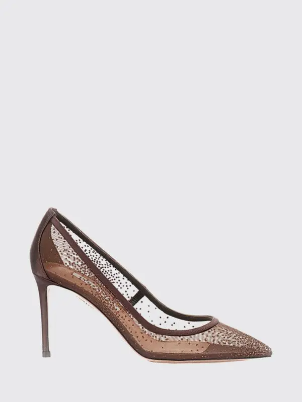 AQUAZZURA Embellished Mesh Pumps