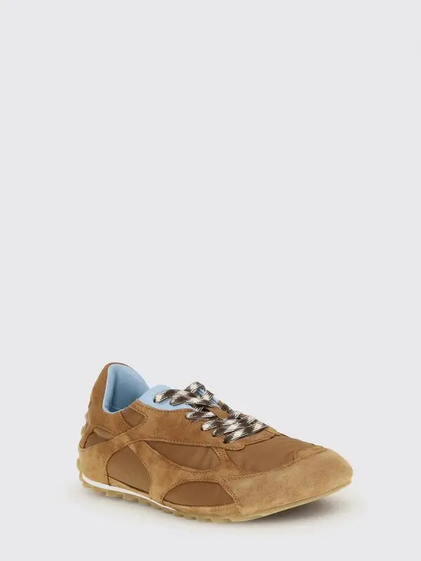 Bottega Veneta Suede And Nylon Sneakers - Brown