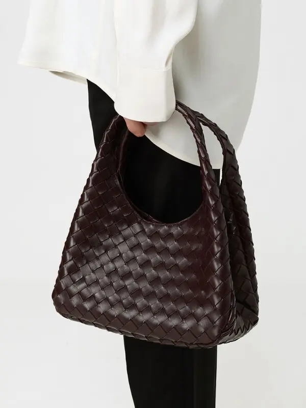 Bottega Veneta Woven Handbag - Wine