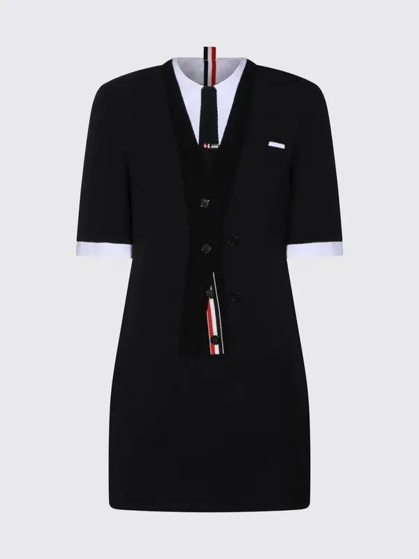 Thom Browne Short Sleeve Dress - Black