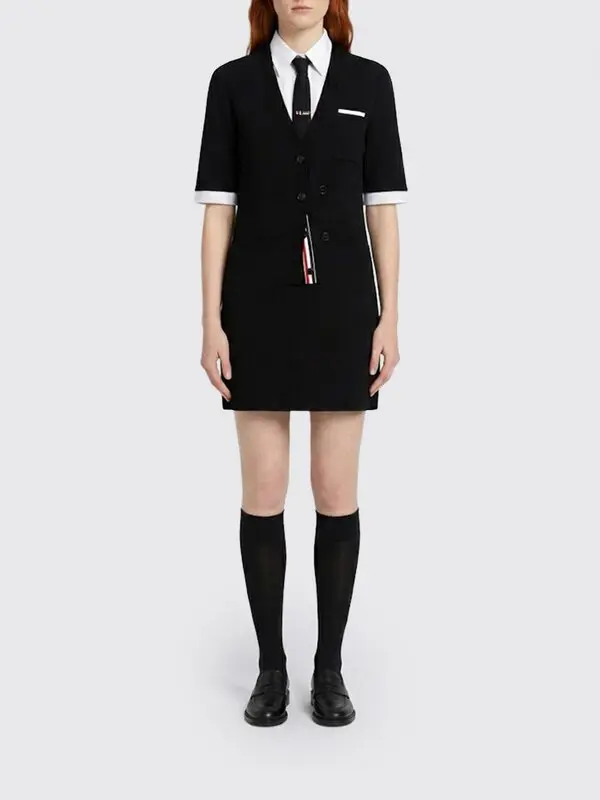 Thom Browne Short Sleeve Dress - Black