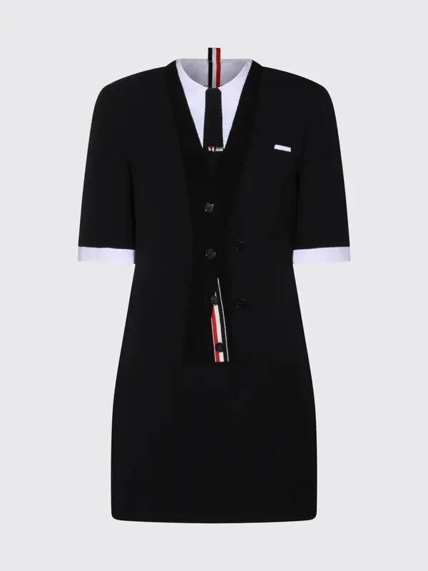 Thom Browne Short Sleeve Dress - Black