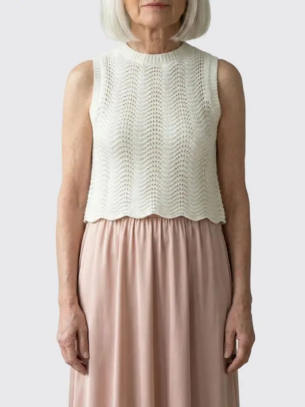 Loulou De Saison Cotton Knit Cropped Top - Ivory