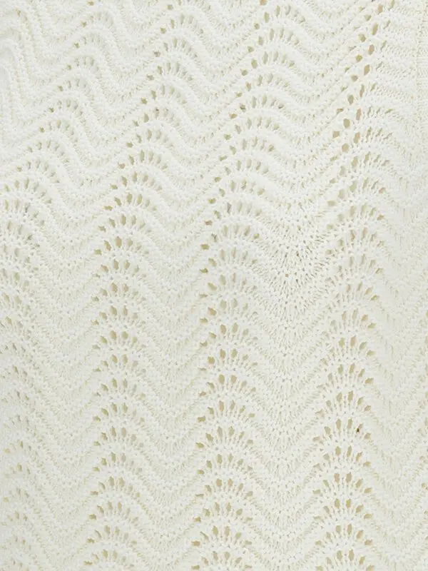 Loulou De Saison Cotton Knit Cropped Top - Ivory