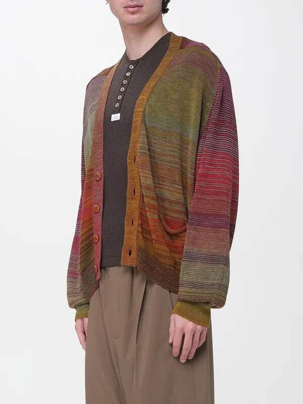 MAGLIANO Striped Cotton Cardigan With Logo - Multicolor