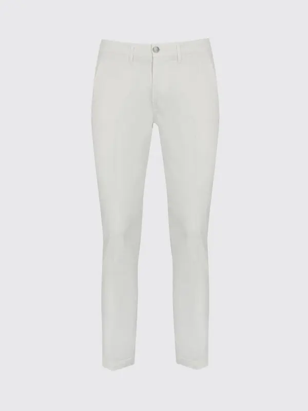 RE-HASH Tailored Chinos With Button Detail - White
