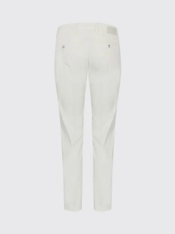 RE-HASH Tailored Chinos With Button Detail - White