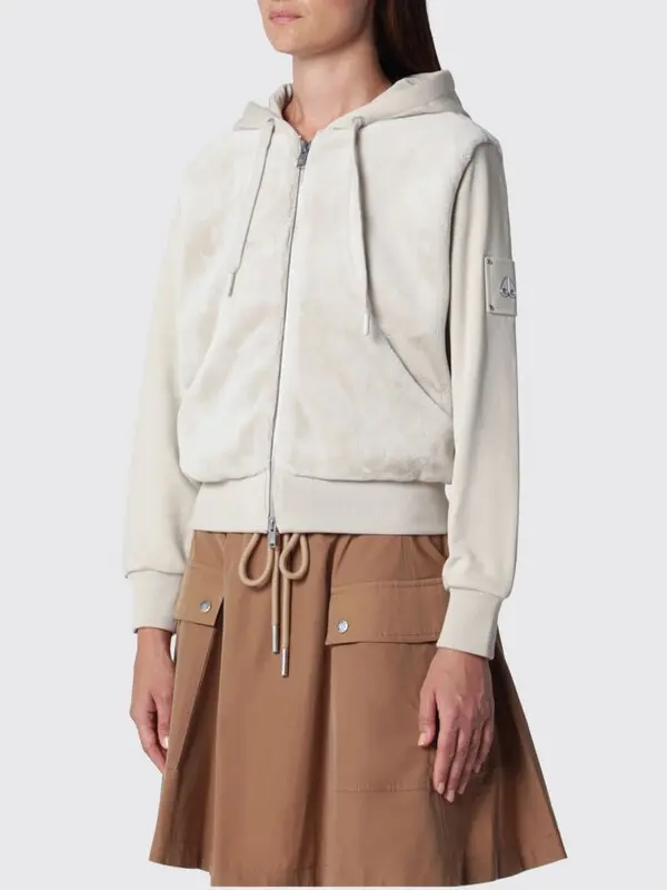 Moose Knuckles Cotton Velvet Hoodie - Beige