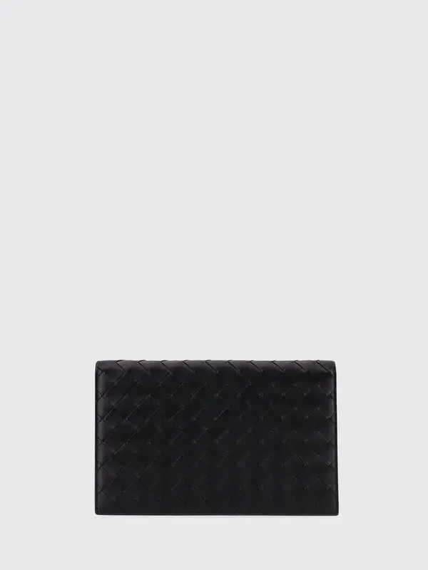 Bottega Veneta Woven Leather Document Holder - Black