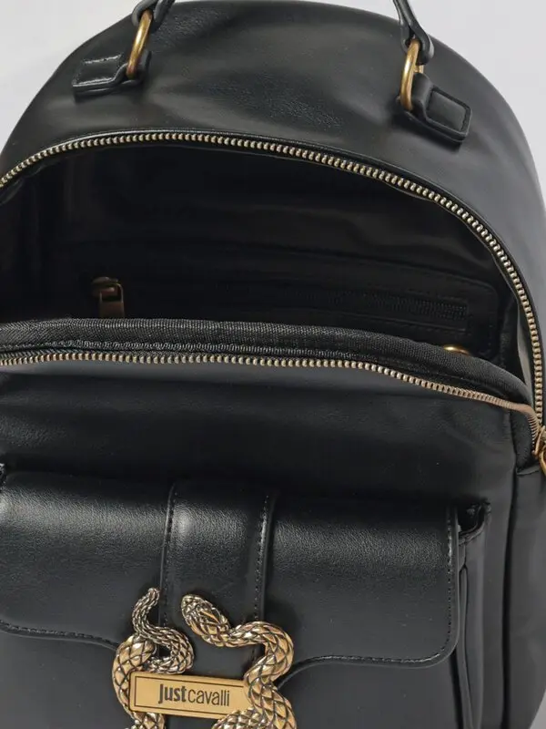 Just Cavalli Leather And Synthetic Leather Backpack
