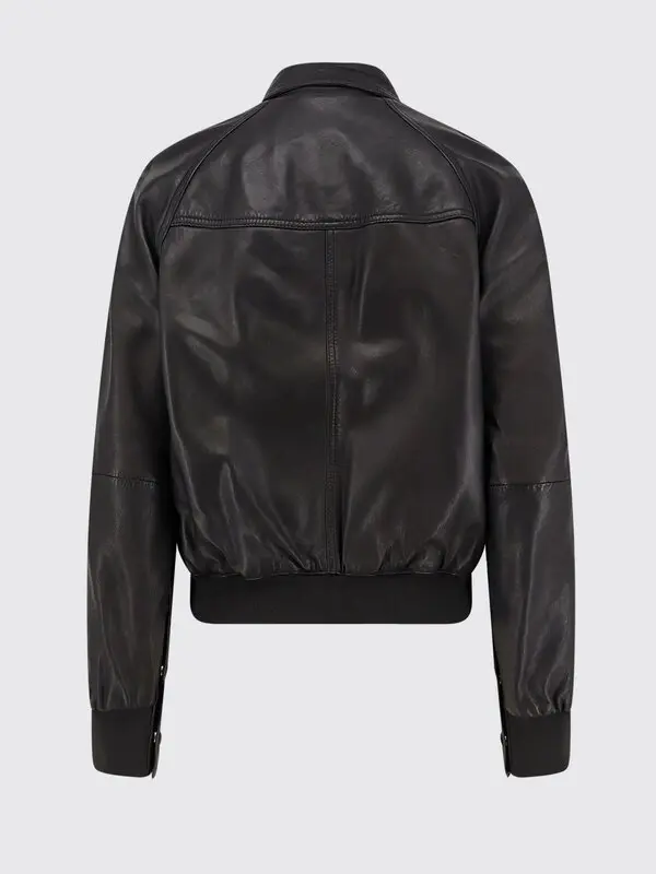 Pinko Leather Bomber Jacket