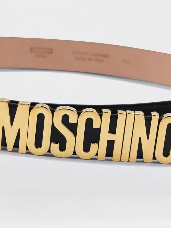 Moschino Leather Belt - Black