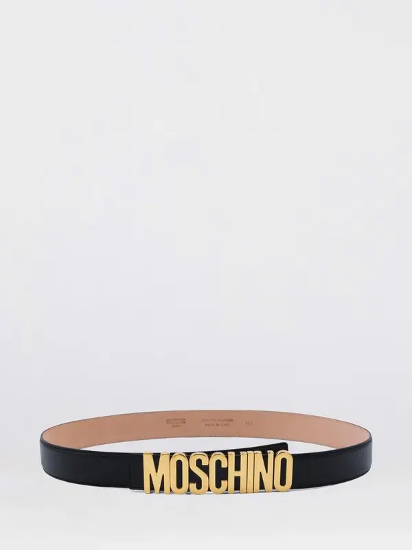 Moschino Leather Belt - Black